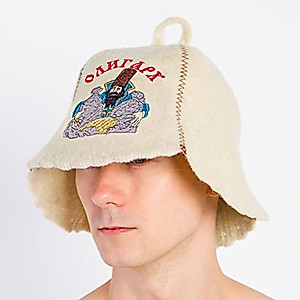 ASKOLD Sauna Hat Oligarch for Sauna Banya Bath House Sauna Hat Finnish - Ukraine Sauna Hat Russian Banya Hat for Men Sauna Hat for Men Sauna Hats