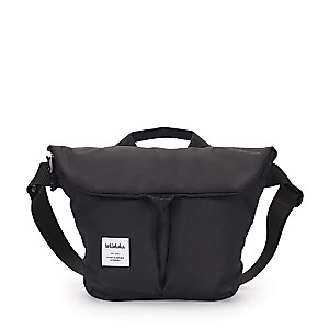 Hellolulu KASEN All Day Crossbody Sling Bag with Magnetic Closures, Black