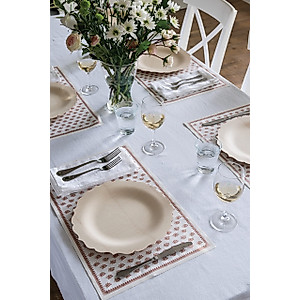 Bambu Pack of 25-9 Inch Disposable Bamboo Plates Fancy, Biodegradable Eco Friendly Products, Bamboo Disposable Plates for Party, Weddings, and Events, Great For Any Occasion, Compostable Plates