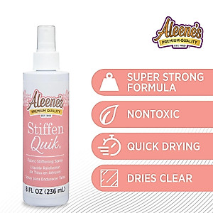 Aleene's 15581 Stiffen-Quick Fabric Stiffening Spray 8oz,Original Version