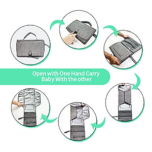 Baby Changing Pad, Portable Diaper Changing Pads, Boy Girl Travel Camping Newborn Essential Waterproof Changing Table Mat, Baby Shower/Registry Gifts for Mom