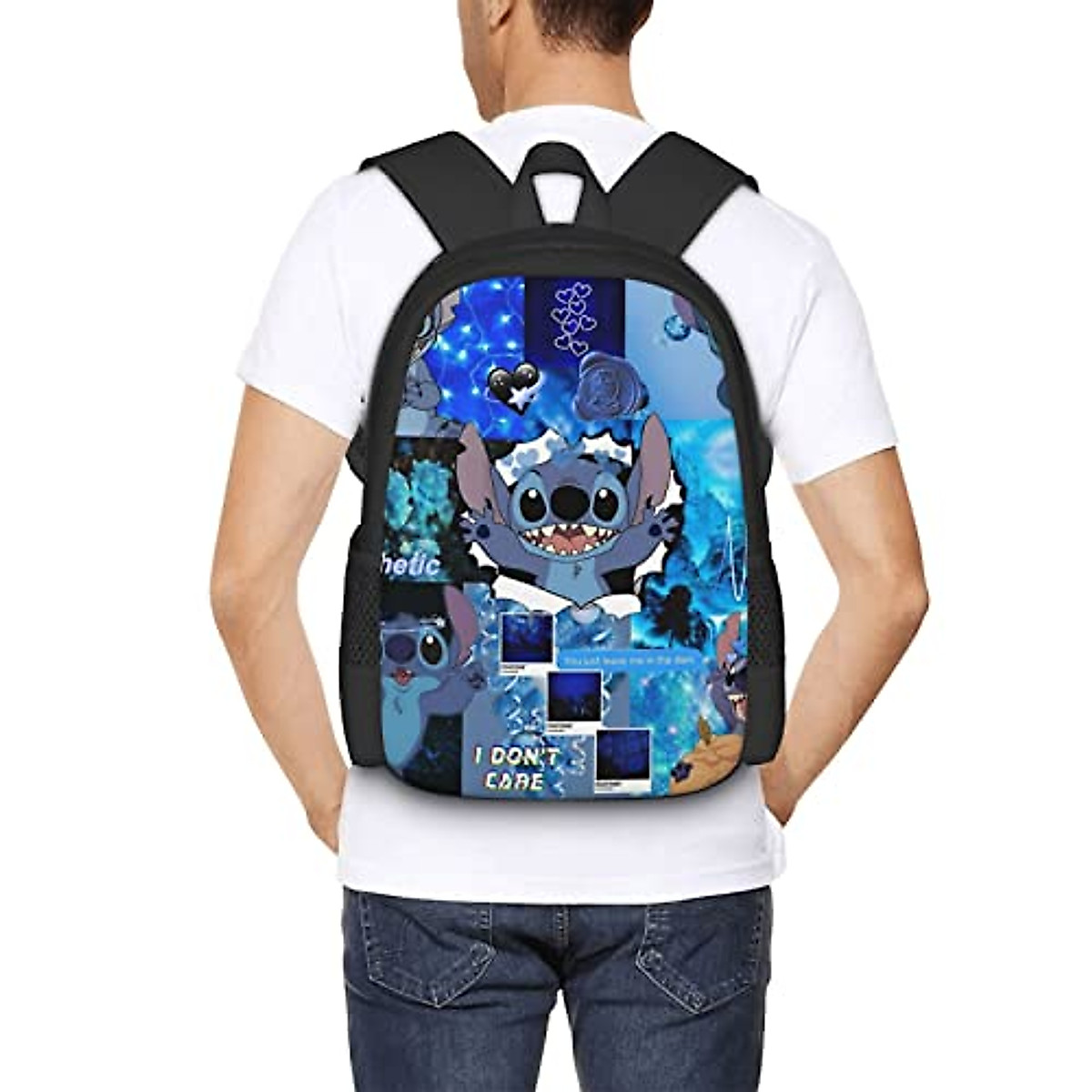 Cute Stitch Backpacks Cartoon Daypack Unisex Laptop Bag For Man Women College Office Picnic Travel