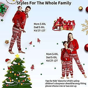 Oriental eLife Matching Christmas Pjs For Family,Elf Pajamas Christma Sets,Xmas Holiday Family Sleepwear Outfits Women Men Red