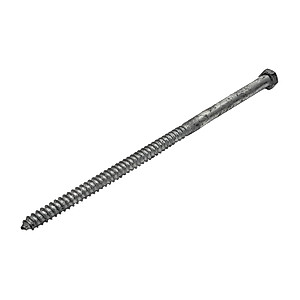 1/2" x 12" Lag Bolt Screws | Hex Head | Hot Dip Galvanized | ASTM A307 | 10pcs Box