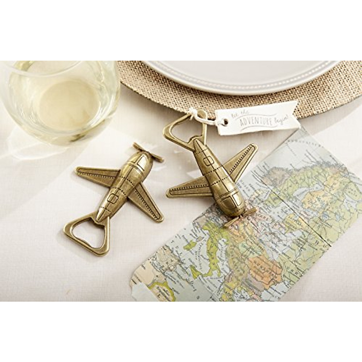 Kate Aspen Let The Adventure Begin Bottle Opener, single, Bronze