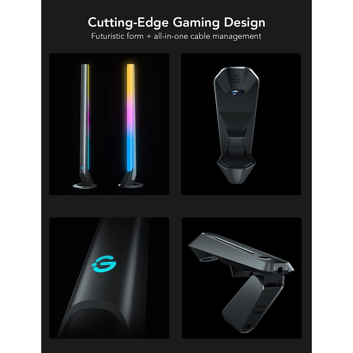 Govee LED Strip Lights(55'') & Gaming Light Bars(17'') with Camera, Smart DreamView G1 Pro Gaming Lights for 24"-32" PC with Color-Match Video, Music Sync & 42 Scene Modes Specially Built for Gamers