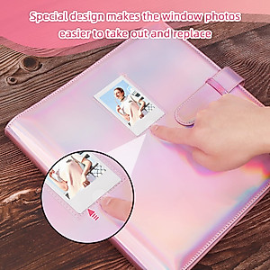 640 Pockets Photo Album for Fujifilm Instax Mini 12 11 90 40 9 8+ 8 LiPlay Instant Camera, Polaroid Snap/PIC-300/Z2300/ SocialMatic Instant Cameras & Zip Instant Printer (Magic pink)