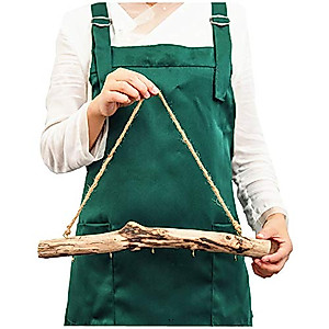 BYHER 15-Inch Natural Driftwood Branches Wall Hanging Jewelry Organizers with 5-Hook
