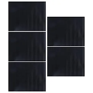 RvSky Garden kit 5Pcs Barbecue Grill Mat Rectangle PTFE Reusable Non Stick Fryer Mat for Frying Cooking Grilling