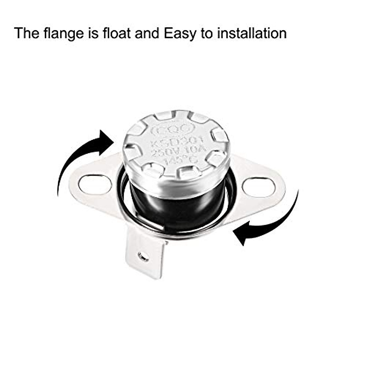 uxcell KSD301 Thermostat 145°C/293°F 10A N.C Adjust Snap Disc Temperature Switch for Microwave,Oven,Coffee Maker 2pcs
