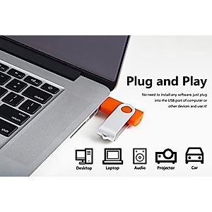 Wholesale/Lot/Bulk - ( 10 Pack ) USB 2.0 Flash Memory Stick Pen Drives U Disk Thumb Jump Pen Drive【 Random 5 Colors】【Ships from USA】 (2 GB)