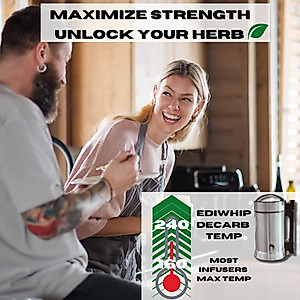 Decarboxylator and Infuser Machine, 2 in 1, Magic Butter Maker, Herb Machine, Magical Herb Oil Infuser, Herb Extractor, Butter Churner Electric, Tincture Machine - EdiWhip Butter Mold & Filters