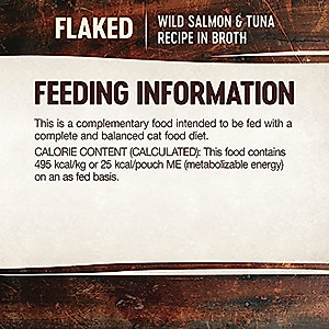 Wellness CORE Simply Shreds Natural Grain Free Wet Cat Food Mixer Or Topper, Shredded Wild Salmon & Tuna in Broth, 1.75-Ounce Pouch (Pack of 12)