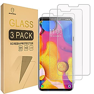 Mr.Shield [3-PACK] Designed For LG V40 ThinQ [Tempered Glass] Screen Protector with Lifetime Replacement
