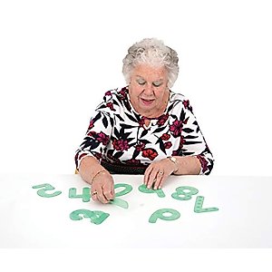 TickiT SiliShapes Dot Numbers - Set of 10 - Transparent Silicone Numbers with Corresponding Dots to Count - Teach Numbers, Counting and Subitizing