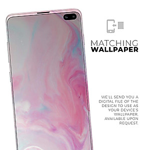 DesignSkinz Marbleized Pink Paradise V5 Protective Vinyl Decal Wrap Skin Cover Compatible with The Samsung Galaxy S20 (Screen Trim & Back Glass Skin)