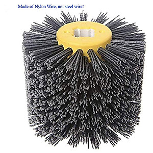 SIGNI Abrasive NYLON Wire Drawing Wheel Drum Burnishing Polishing Brush for wooden furniture floor polishing 120X100mm 120 Grit 1pack