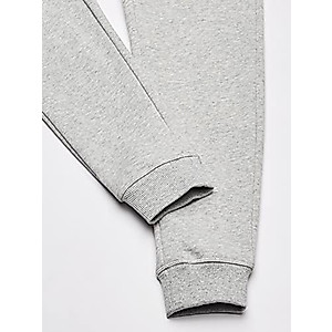 Nautica Boys' Basic Fleece Jogger Sweatpants, Elastic Waistband With Drawstring Closure, Super Soft Cotton-blend, Gray, 8
