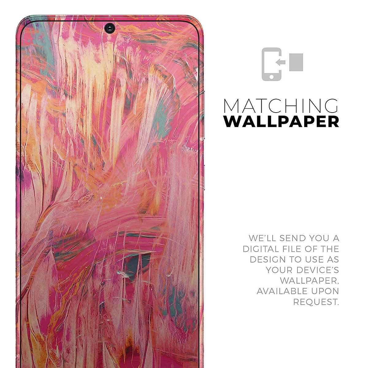 DesignSkinz Liquid Abstract Paint Remix V61 Protective Vinyl Decal Wrap Skin Cover Compatible with The Samsung Galaxy S20 (Screen Trim & Back Glass Skin)