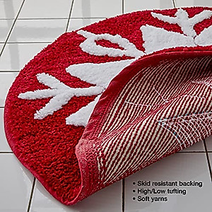 SKL Home Snowflake Winter Rug, 25x25