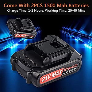 Mini Chainsaw 6 Inch, Bravolu Cordless Power Chain Saws, Portable 21V Chainsaw Battery Powered, Chainsaws Handheld Small Chainsaw for Wood Cutting Tree Trimming