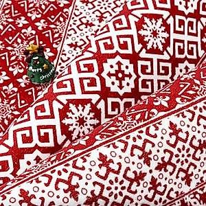 WondRg Christmas Area Rug 2x3 Red Snowflake Holiday Decorative Doormat Entryway Kitchen Washable Non Slip Soft Low Pile Small Carpet for Living Room Bedroom Entrance Dining Room Bathroom