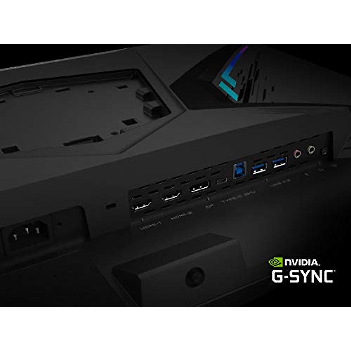 AORUS FI27Q 27" 165Hz 1440P NVIDIA G-SYNC Compatible IPS Gaming Monitor, Built-in ANC, 2k Display, 1 ms Response Time, HDR, 95% DCI-P3, 1x Display Port 1.2, 2x HDMI 2.0, 2x USB 3.0