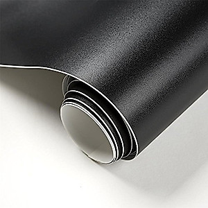 MMFB Black Board Sticker Dry Erase, Chalkboard Wallpaper Stick and Peel Adhesive Roll with 15 Chalks for Wall, Tables, Schools, Home(17.8" X 108", 3 Pack)