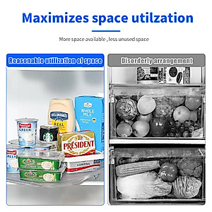 Square Lazy Susan for Refrigerator,Countertop Condiment Storage Rack, Lazy Susan Cabinet Organizer,Household Rotating Storage Rack for Kitchen,(13.78 * 10.24in).…