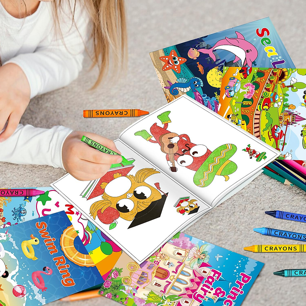 Kalysky 15Pack Bulk Coloring Books (5.9 * 8.5 inch) for Kids Ages 2-4 4-8, Kids Party Favors Carnival Prizes Goodie Bag Stuffer,Classroom Activity Supplies,Activity Books for Kids