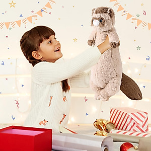 ZJoey 20.5 Inch Ferret Plush Stuffed Animal Long Cute Ferrets Pillow Soft Doll Stuffed Cute Toys Ferrets Lover Gift Kid Birthday Holiday Party Favor(Brown, 20.5 Inch)