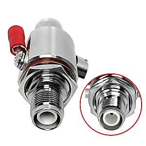 Lightning Protector RP TNC Male to Female DC-6GHZ Square 90V Gas Tube Discharge Surge Arrester