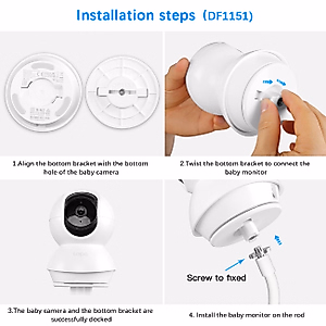 Aobelieve Flexible Clamp Mount for TP-Link Tapo C200 and C210 Camera
