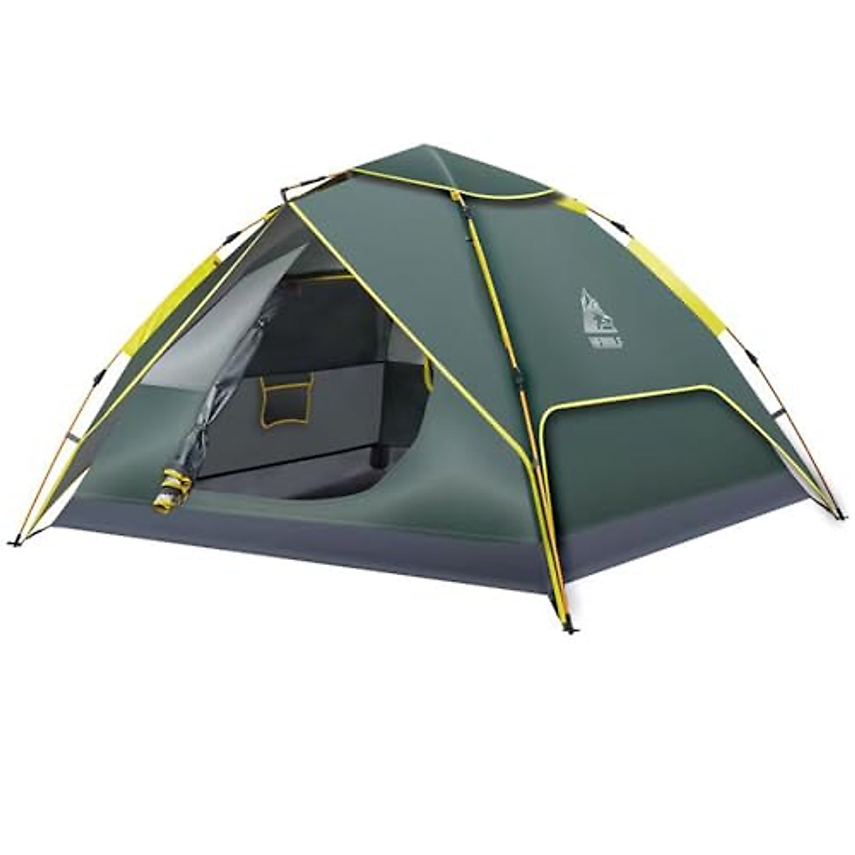 Hewolf Camping Tent Instant Setup - Waterproof Lightweight Pop up Tent Easy up Fast Pitch Tent Great for Beach Backpacking Hiking (Green, 3 Person) 1