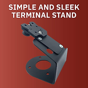 DCCStands Ingenico Lane/3000 PIN Pad 4" Fixed and Angled Metal Stand, Screw-in and Adhesive