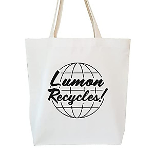 Lumon Recycles Tote Bag Severance Merchandise Funny TV Show Quotes Calico Tote Bag Gifts