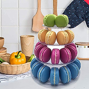 Candora 4-Storey Macaron Display Stand Cake Stand Macaron Tower(2 Sets)