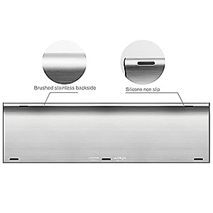 ALLIFE 2.4G Wireless Keyboard Stainless Steel Ultra Slim Full Size Keyboard with Numeric Keypad for Computer/Desktop/PC/Laptop/Surface/Smart TV and Windows 10/8/ 7 Built in Rechargeable Battery