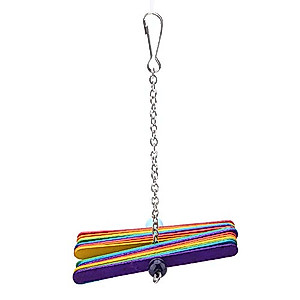 GFRGFH Pet Bird Toy Parrot Interactive Wooden Parakeet Chew Teeth Grind Stick Toys Easy to Use