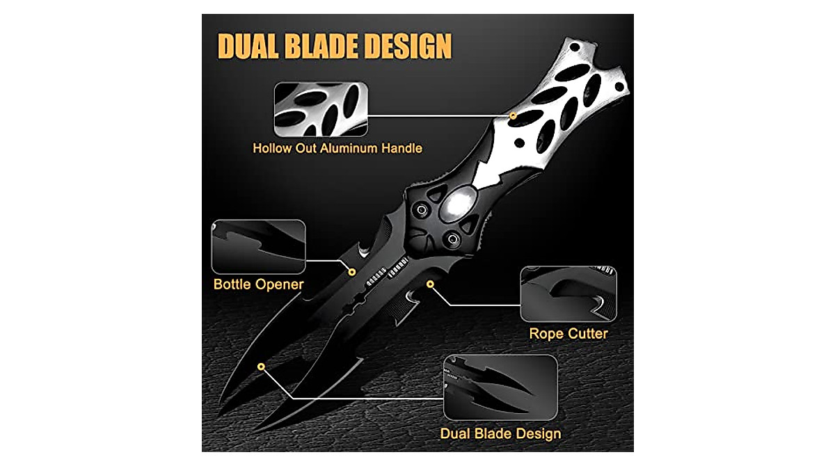 MADSABRE Dual Blade & Samurai Tanto Knife Set for Outdoor & EDC