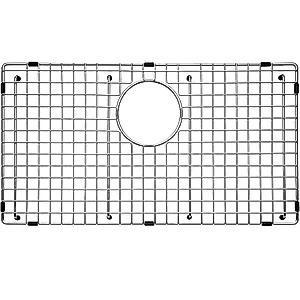Serene Valley Sink Bottom Grid 26" X 13", Rear Drain with Corner Radius 3/8", Sink Protector SVH2613R