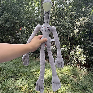 Dr.STONE Siren Head Plush Toys Limbs Movable Plush Toy Anime Black cat and Dog Doll Whistle Man Funny Doll，Plush Toys for Home Party Gift Birthday Gift（ Street Light Head）