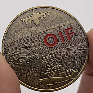 OIF Veterans Military Coin Iraqi Freedom Challenge Coin