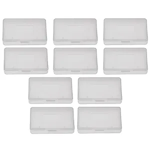 Tyenaza 10pcs Game Card Cartridge Case, Clear Protective Game Cartridge Case Transparent Anti Dust Cover Cartridge Game Case Storage Box for Game Boy Advance GBA
