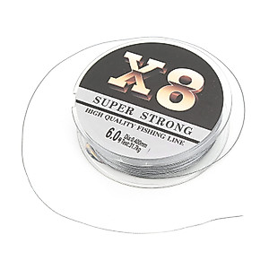 Fishing Line, 100m Braided Fish String Strong Pulling Force Wire for Pond Reservoir Offshore Hunting (0.4mm 31.7kg)