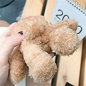 for Airpods Case, Bear Plush Doll Cute 3D Cartoon Airpods 1&2 Gen Cover Hooks Button Rechargeable Earphone Headphone case, Shockproof, Anti-Fall and Dustproof Protective (Bear)