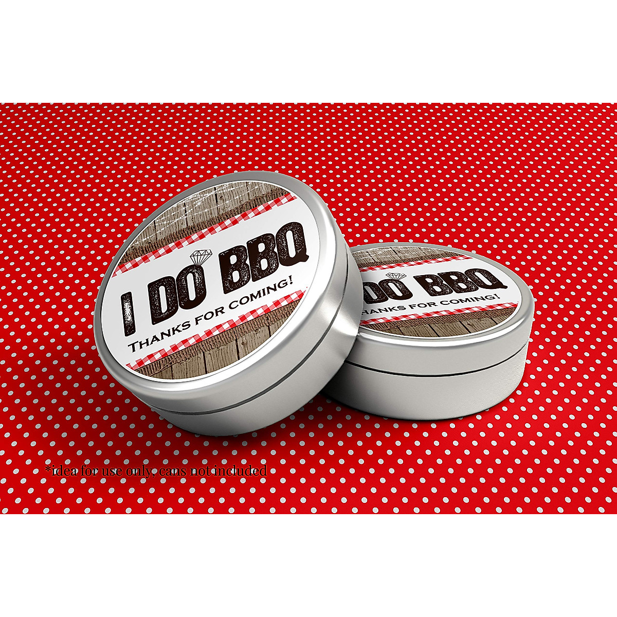 I Do BBQ Engagement Party Thank You Sticker Labels, 40 2" Party Circle Stickers by AmandaCreation, Great for Party Favors, Envelope Seals & Goodie Bags