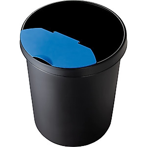 Helit H6106175 Large Waste Bin 30 L, Brown