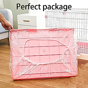 Toysructin 20Pcs Disposable Pet Cage Liner, Plastic Cage Liner Bag Clear Animal Toilet Film, Universal Pet Cage Liners Films for Pets Bunny Hamster Hedgehog Birds Chinchilla Parrot Rats Litter Pan