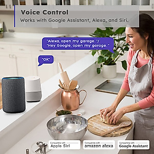 AGSHOME Smart Garage Door Opener Remote (2nd Gen), Universal Wi-Fi Garage Door Controller, wirling-Free, APP Control, Compatible with Alexa, Google Assistant, Siri, No Hub Needed